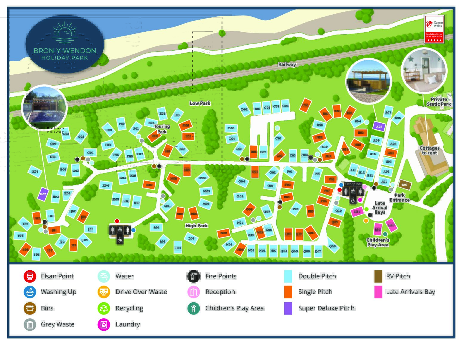 Bron-Y-Wendon Holiday Park Map | Bron-Y-Wendon